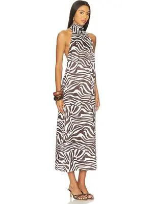 Azeeza Meera Midi Dress - Zebra