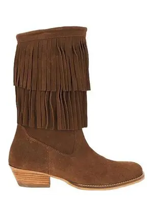 DICO COPENHAGEN Celina Fringes Boots - Dark Brown