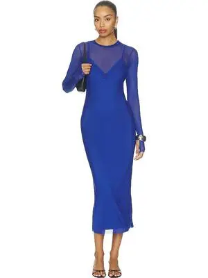 AFRM Ashland Midi Dress Lapis
