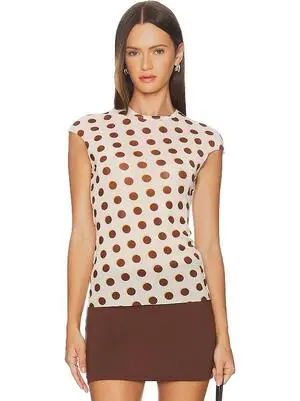 AFRM Nina Top - Gold Halo Dot