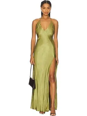 Bardot Yve Halter Dress - Khaki
