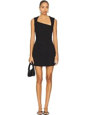 ELLIATT Alina Asymmetrical Mini Dress - Black