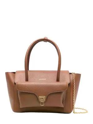 COCCINELLE Flap-pocket Chain Shoulder Bag - Brown