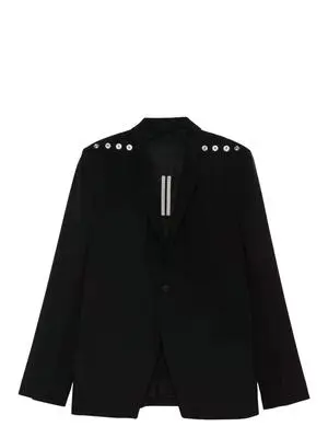 Rick Owens Single-breasted Blazer - Black
