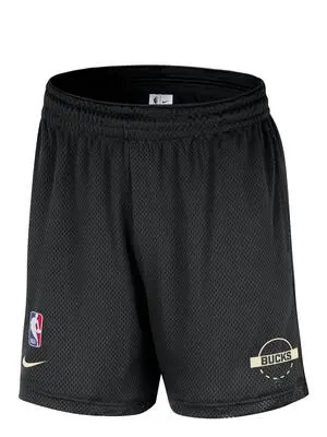 Nike Milwaukee Bucks Nba Mesh Shorts - Black