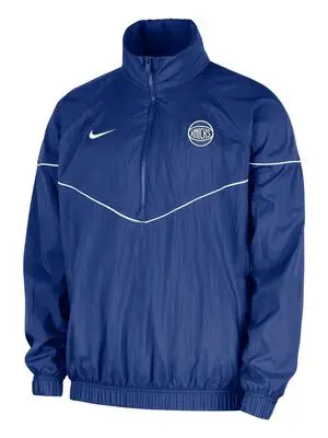 Nike New York Knicks Courtside Windrunner Nba Anorak Jacket - Blue