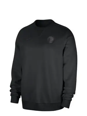 Nike Golden State Warriors Standard Issue Dri-fit Nba Crew-neck Sweatshirt - Black