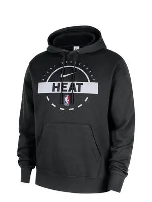 Nike Miami Heat Club Nba Practice Pullover Hoodie - Black