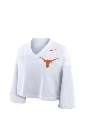 Nike Texas Jersey Dri-fit College Cropped Top - White