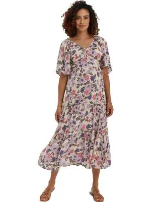 NOM MATERNITY Gracie Maternity & Nursing Dress - Printed Floral