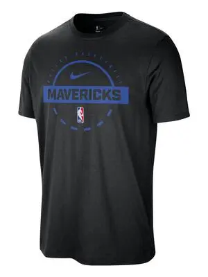 Nike Dallas Mavericks Nba Practice T-shirt - Black
