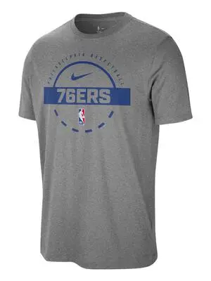 Nike Philadelphia 76ers Nba Practice T-shirt - Grey