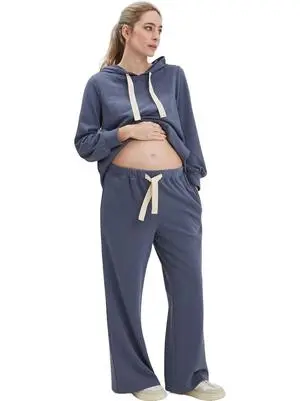 NOM MATERNITY Walker Lounge Pants - Slate