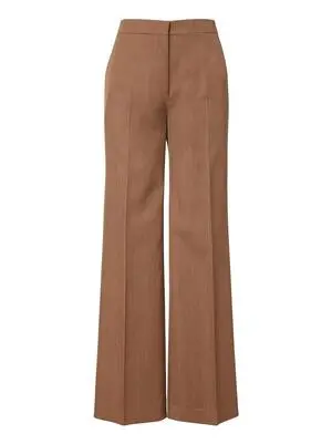 FFORME Agel High-rise Wide-leg Virgin Wool Pants - Brown