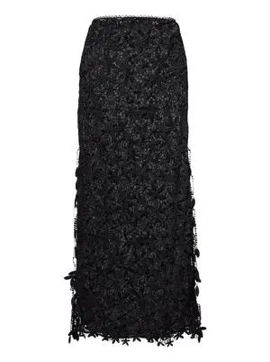 TOTEME Low-rise Maxi Skirt - Black