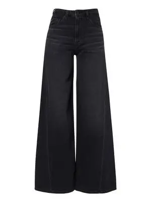 Ag Helsinki High-rise Wide-leg Jeans - Black