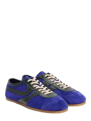 Dries Van Noten Suede Lace-up Sneakers - Purple