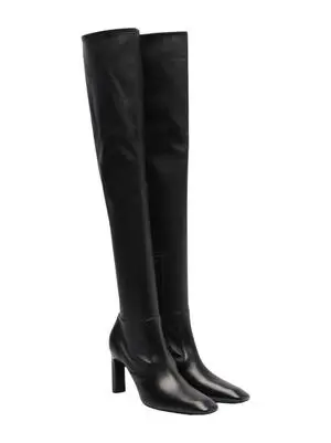 TOTEME Leather Over-the-knee Boots - Black