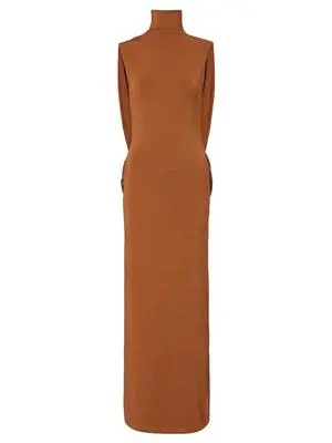 Nina Ricci Jersey Maxi Dress - Brown