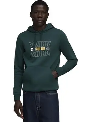 PUMA Essentials Logo Lab Fleece Hoodie - Green