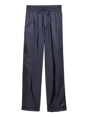 Prada Re-Nylon Wide-Leg Pants Royal Blue