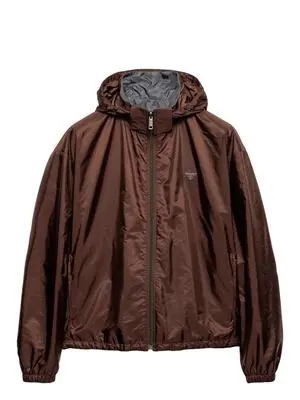 Prada Re-Nylon Reversible Jacket Cocoa Brown/iron Gray