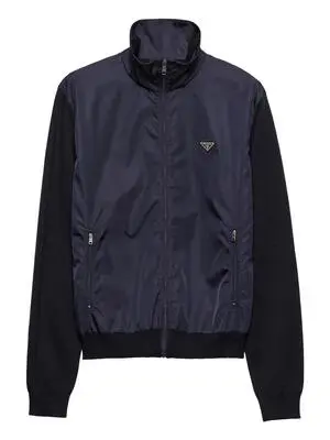 Prada Superfine Wool Zipper Cardigan - Navy
