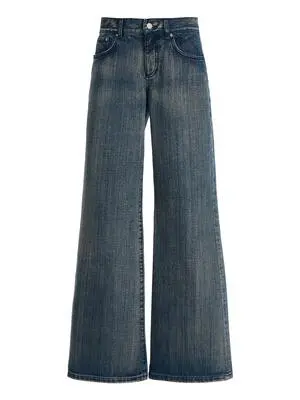 JEANERICA Kyoto Low-rise Flared-leg Jeans - Medium Wash