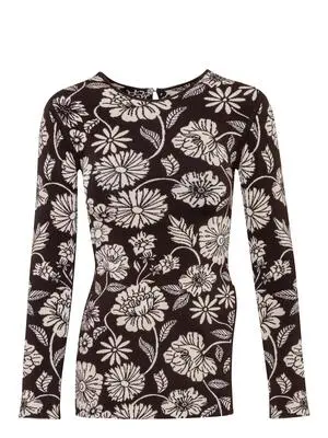 PEPA POMBO Aria Floral Top - Brown