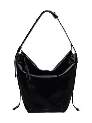 RADLEY De Beauvoir High Shine Ziptop Shoulder Bag - Black