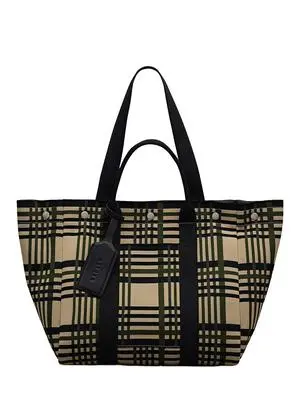 RADLEY Hadleigh Place Check Open Top Tote Bag - Porcini