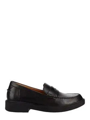 Geox Spherica Ec1 Stitched-detail Loafers - Black