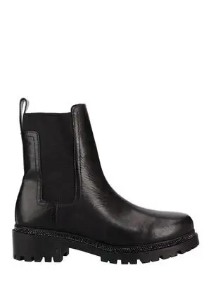 Dkny Leather Chelsea Boots - Black