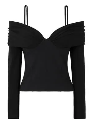Simkhai Hazel Off-the-shoulder Top - Black