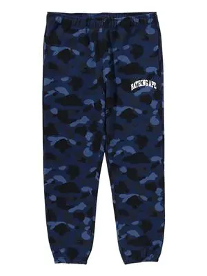 A BATHING APE Color Camo Sweatpants - Blue
