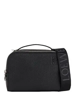 Loewe Essential Camera Mini Leather Cross Body Bag - Black
