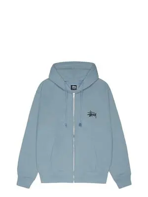 StÜssy Basic Zip Up Hoodie - Blue
