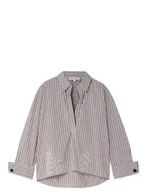 Veronica Beard Draymond Striped Cotton-blend Shirt - Multi
