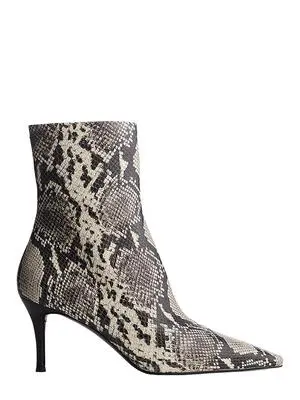 Rag & Bone Mercer Snake-embossed Ankle Boots - Whtsn