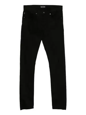 TOM FORD Logo Patch Trousers - Black