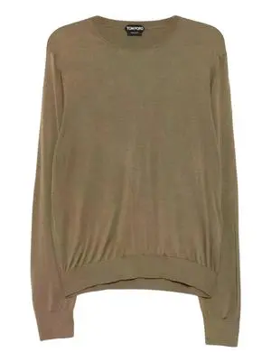 TOM FORD Silk T-shirt - Green