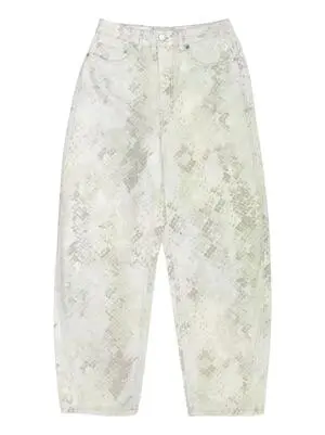 Bimba Y Lola Snake-print Jeans - Neutrals