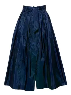 Martin Grant Tie-waist Silk Skirt - Blue