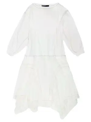 Bimba Y Lola Lace-trimmed Cotton Dress - White