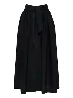 Martin Grant Wool Slit Skirt - Blue