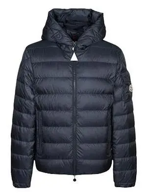 Moncler Najan Hooded Down Jacket - Navy Blue