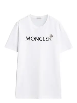Moncler Flocked Logo T-shirt - White