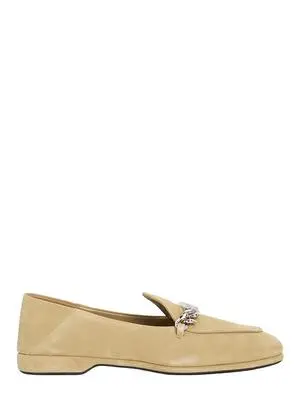 Miu Miu Suede Loafers - Beige
