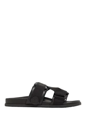 Moncler Mon Summer Nappa Leather Slides - Black