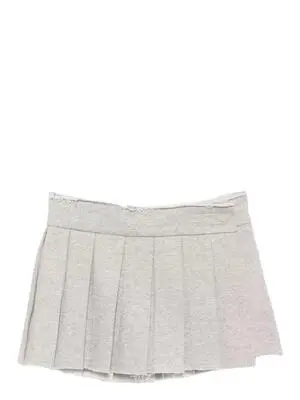 OPEN YY Wrap Pleated Skirt - Grey